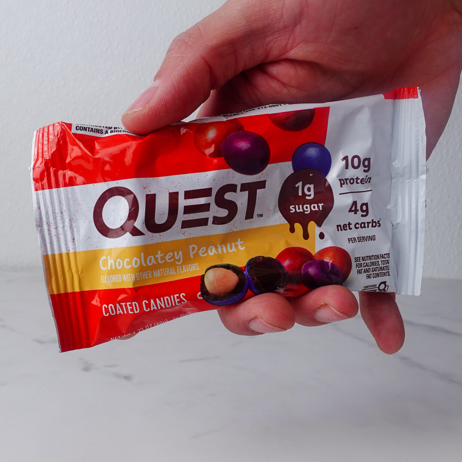 REVIEW: Quest Chocolatey Peanut Candies (Protein M&Ms) » Protein Snack ...