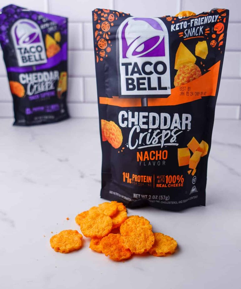 REVIEW: Taco Bell Cheddar Crisps » Protein Snack Reviews